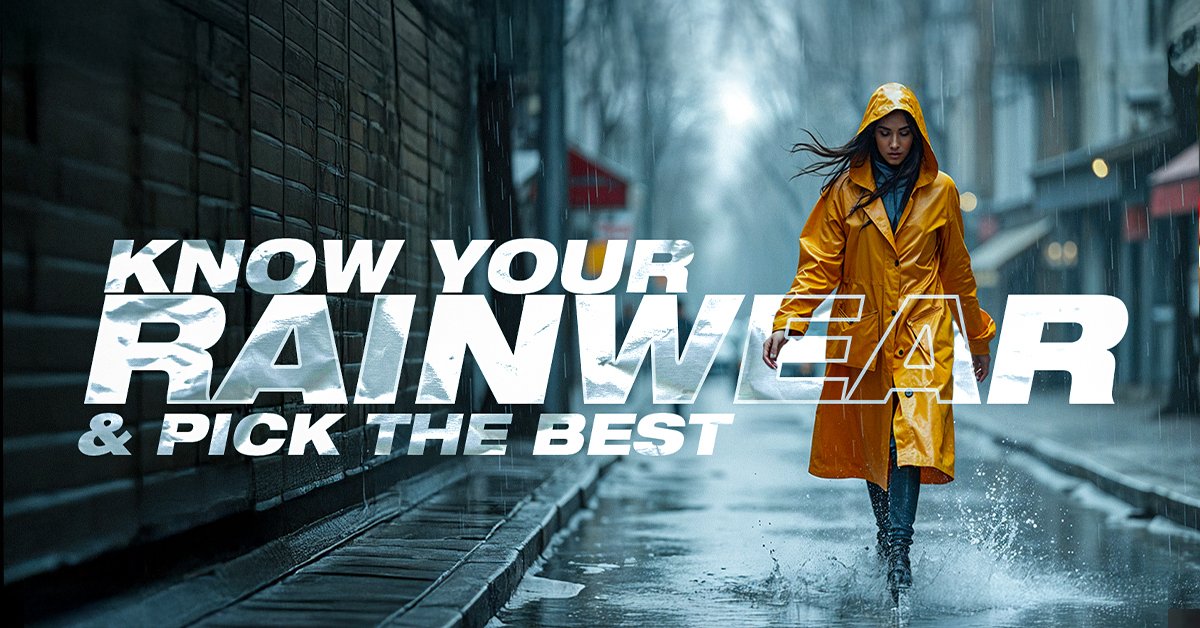 Know Your Rainwear! Pick it Carefully!